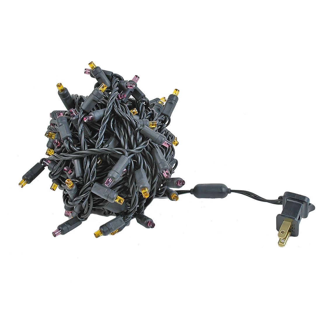 Wide Angle Purple and Amber 100 Bulb LED Halloween Lights SetsNovelty ...