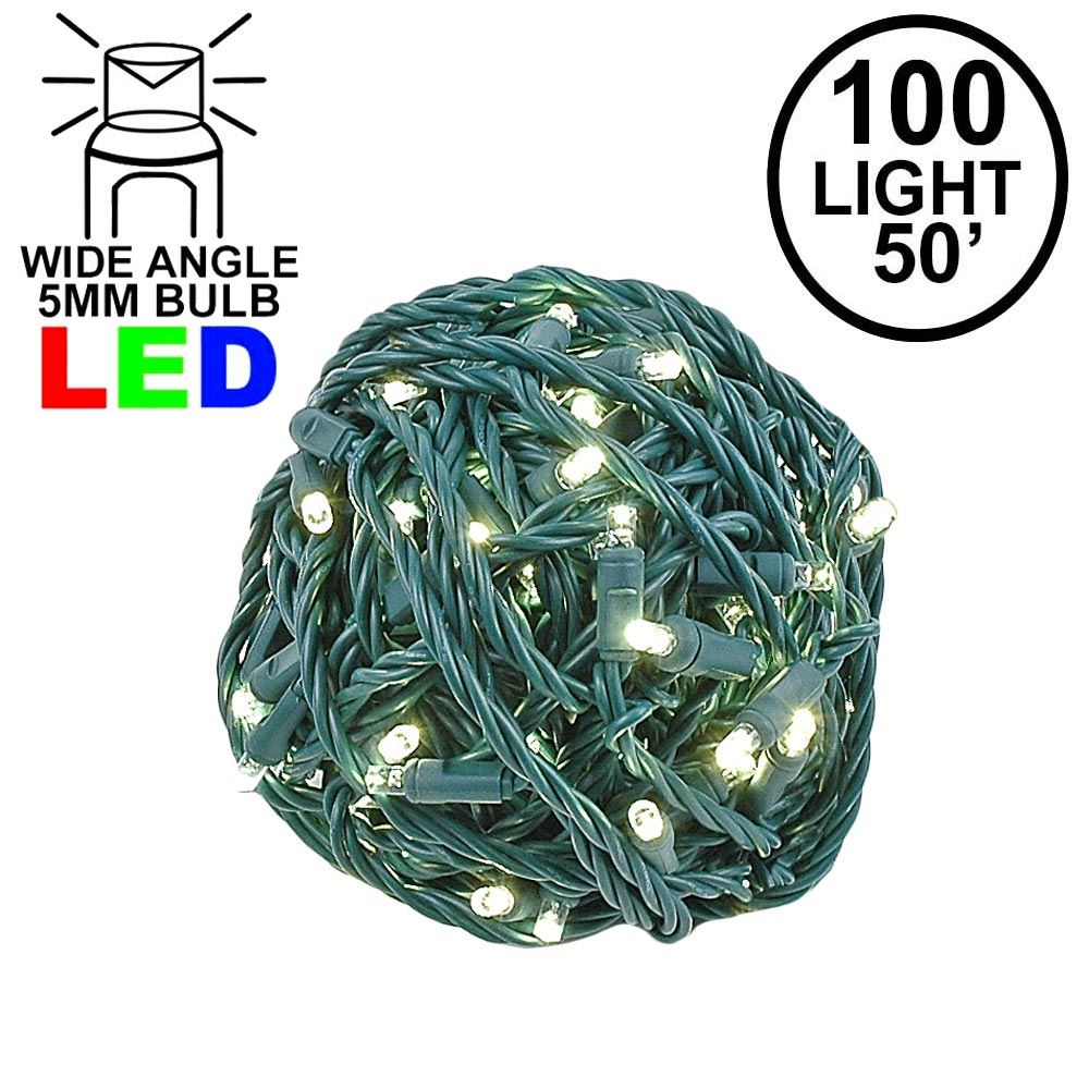 Wide Angle Warm White 100 Bulb LED Christmas Lights Sets 6 ...