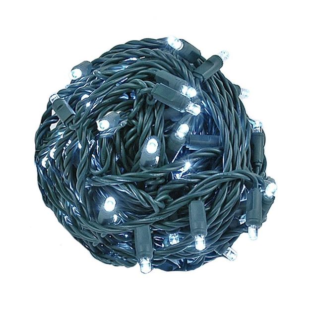 Wide Angle Pure White 100 Bulb LED Christmas Lights Sets 6 ...