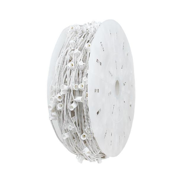 C7 1000 Foot White Wire Bulk Spool with 12" Spacing - Novelty ...