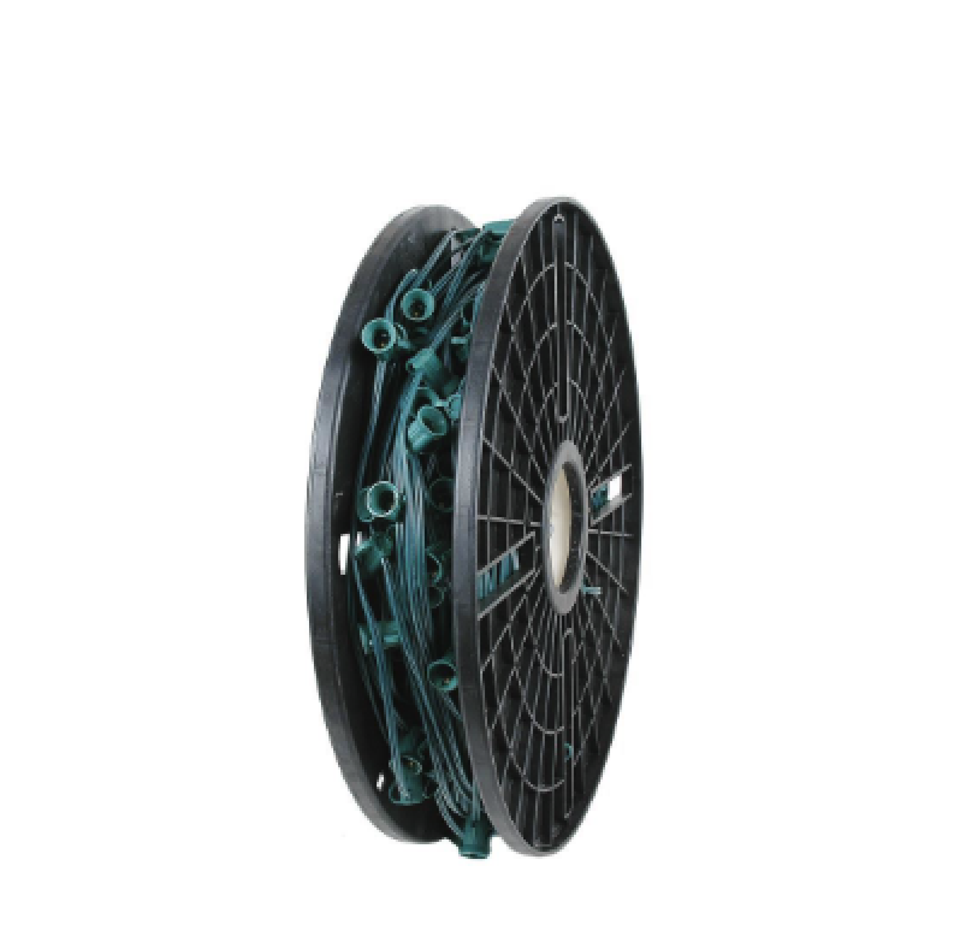 C9 250 Foot Spool with green Wire and 15" Socket SpacingNovelty Lights ...