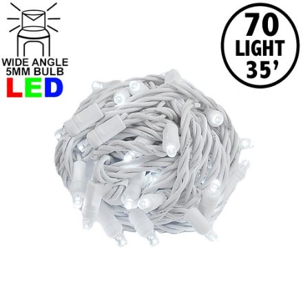 White Wire Commercial Grade Mini Christmas Light SetsNovelty Lights ...