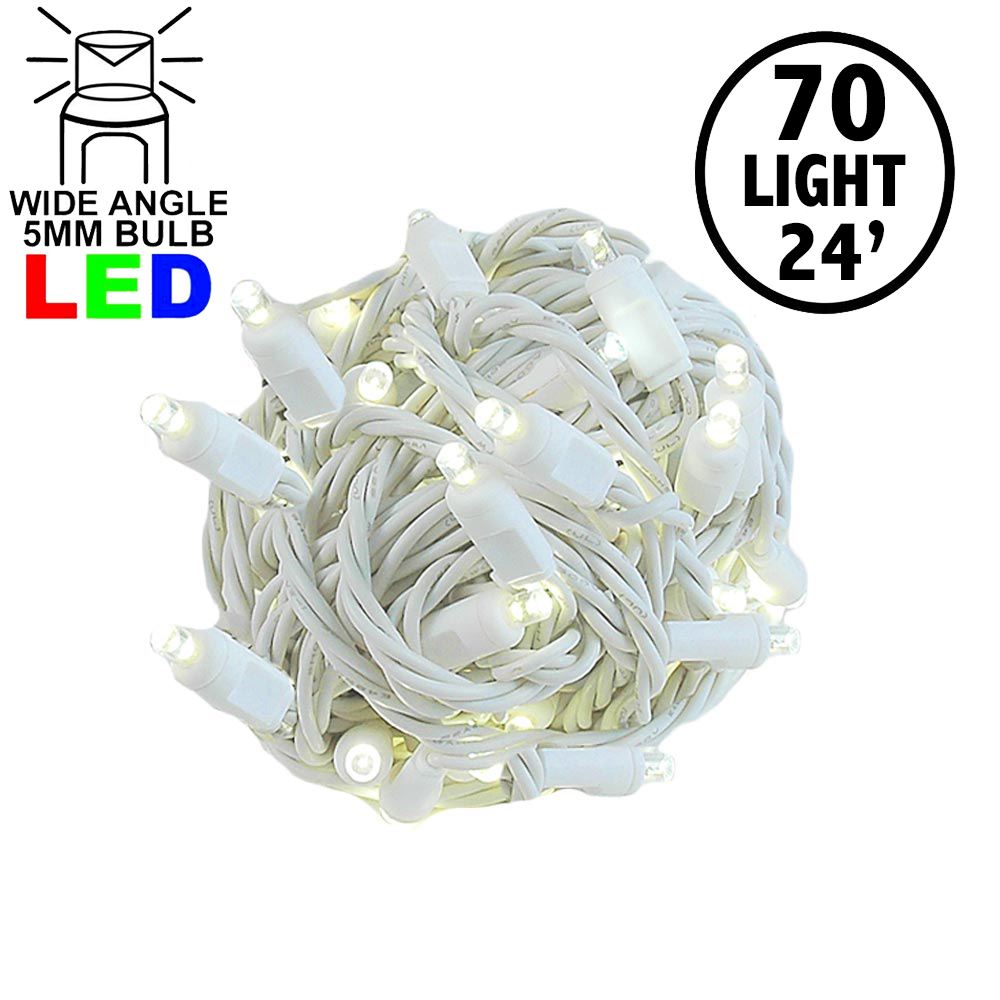 Wide Angle Warm White 70 Bulb LED Christmas Lights SetsNovelty Lights ...