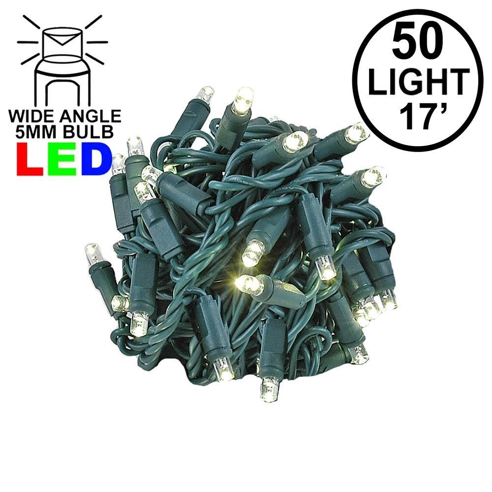Wide Angle Warm White 50 Bulb LED Christmas Lights SetsNovelty Lights ...