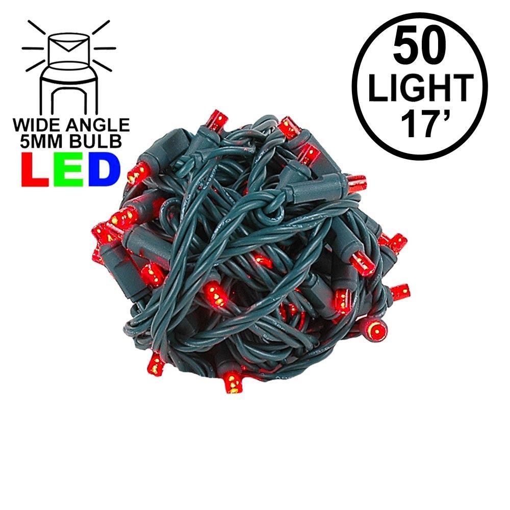 Wide Angle Red 50 Bulb LED Christmas Lights SetsNovelty Lights | LED ...