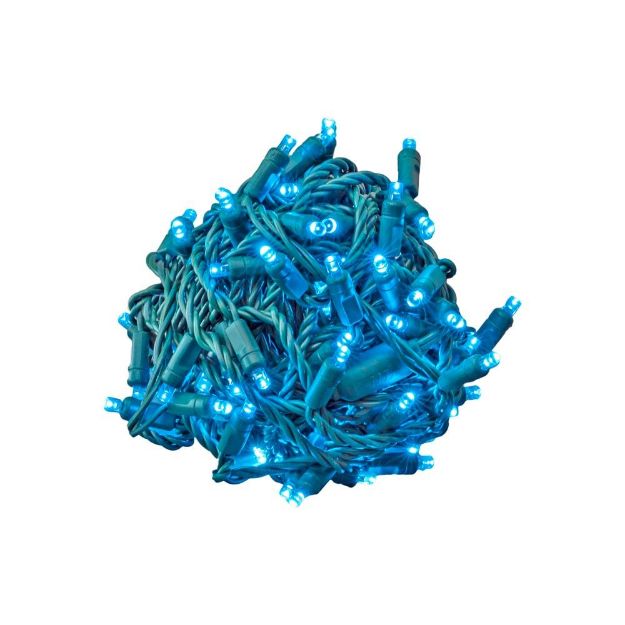 Wide Angle Teal 50 Bulb LED Christmas Lights SetsNovelty Lights | LED ...