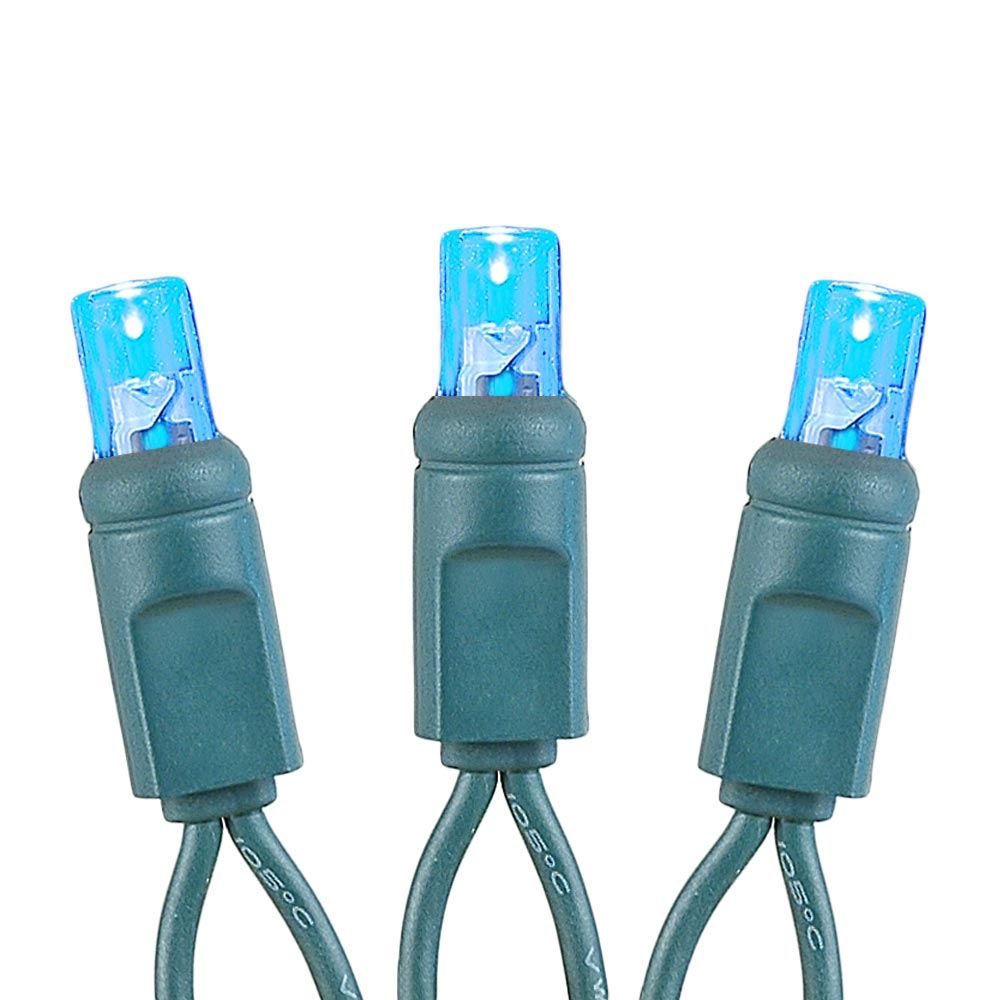 Wide Angle Teal 50 Bulb LED Christmas Lights SetsNovelty Lights | LED ...