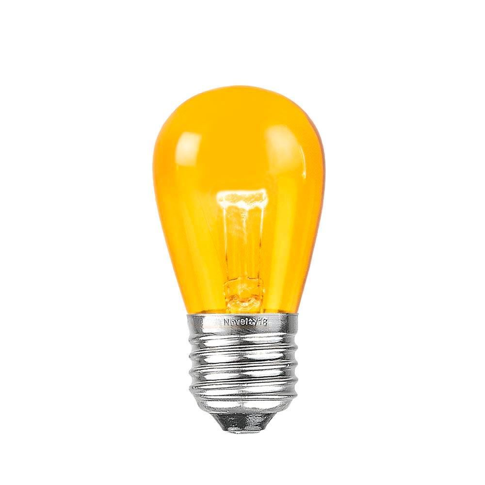 S14 Yellow Bulbs 11 Watt E26 Base - Novelty Lights, Inc.Novelty Lights ...