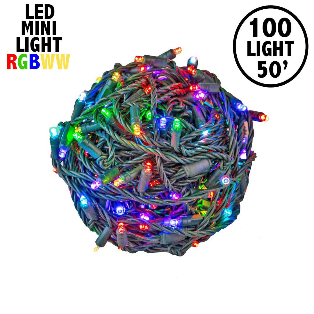 RGBWW Color Changing LED Mini Lights, 6" Spacing - Novelty ...
