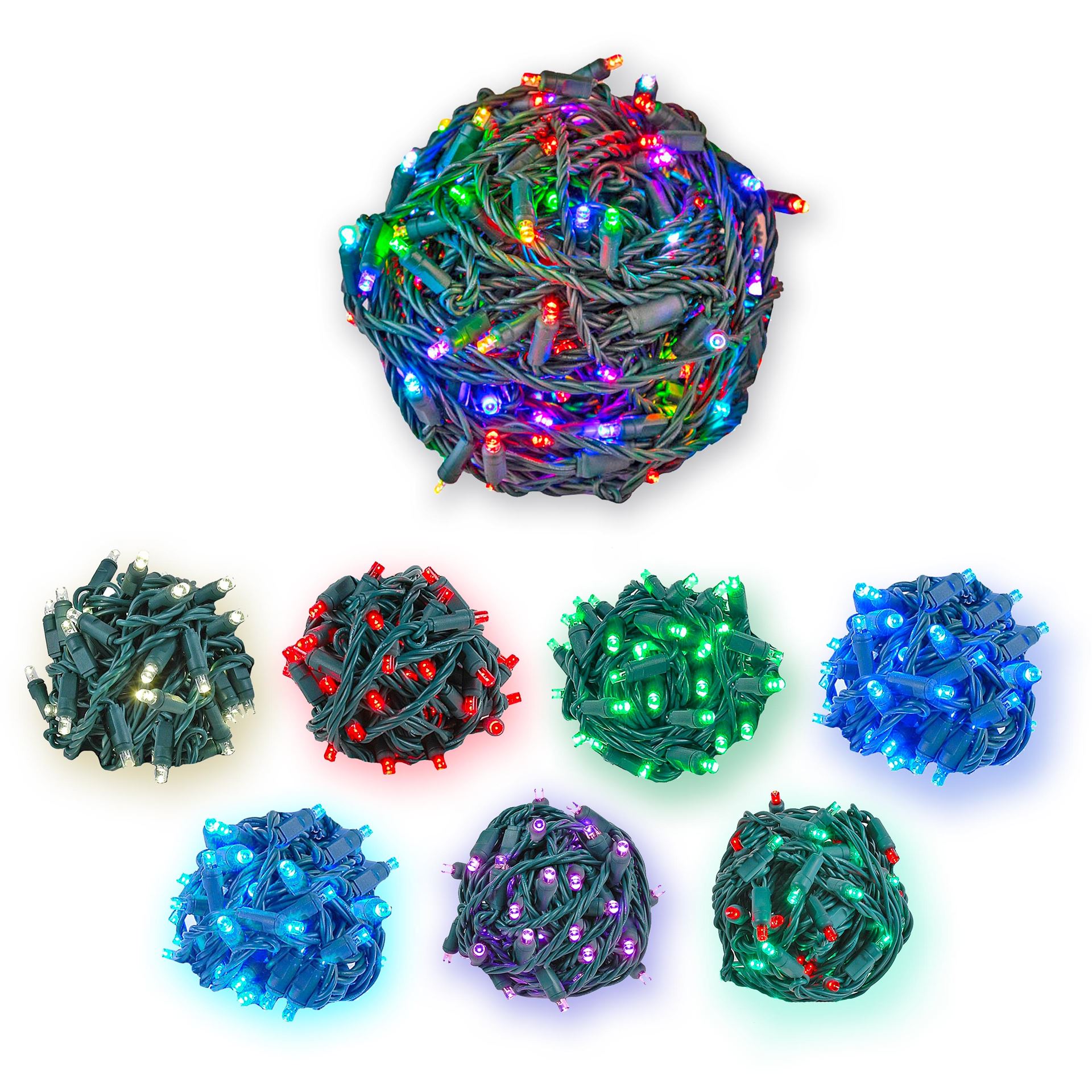 RGBWW Color Changing LED Mini Lights, 4" Spacing - Novelty ...