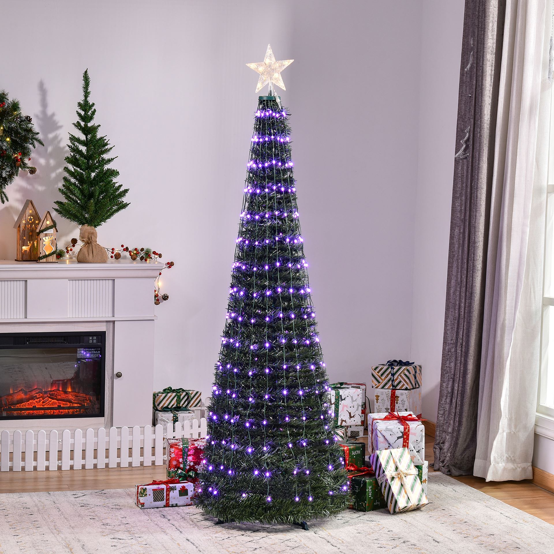 Color Changing pop-up 4' Artificial Christmas "Dancing" Tree with ...