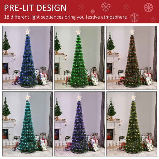 Color Changing pop-up 6' Artificial Christmas "Dancing" Tree with ...