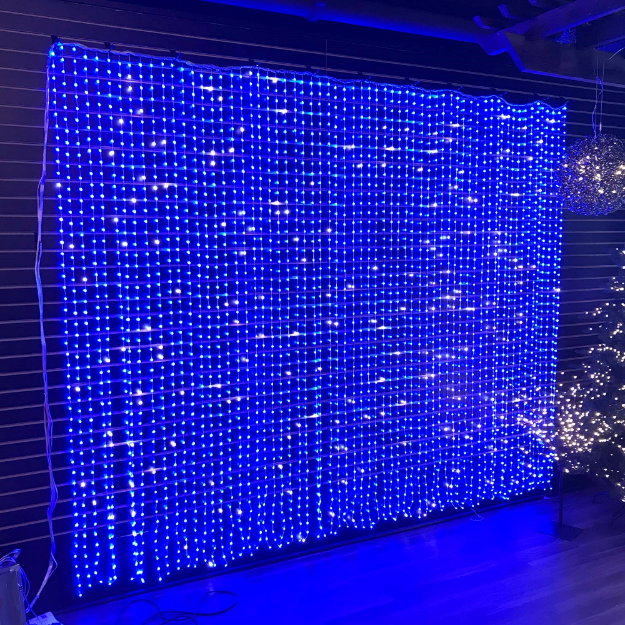 Giant LED Pixel RGB Digital Curtain 10.5ft x 8ft w/App ControlNovelty ...