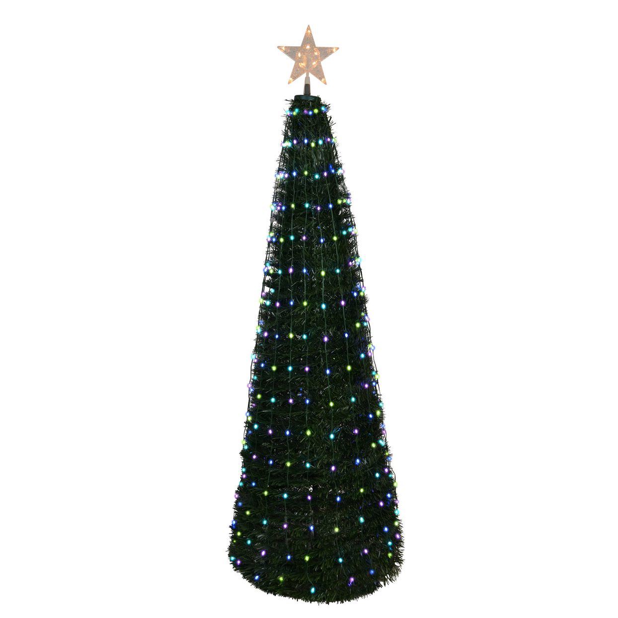 Color Changing pop-up 6' Artificial Christmas "Dancing" Tree with ...