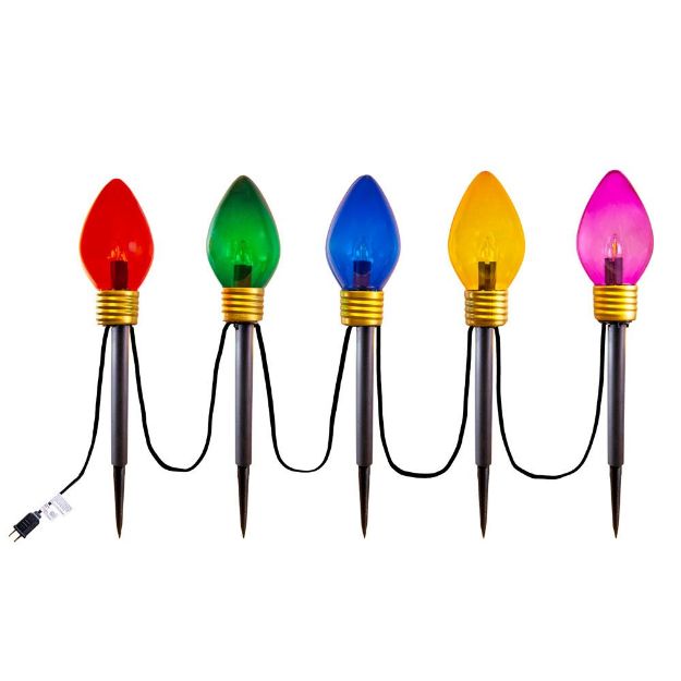 Jumbo LED C7 Multi Color Pathway Light SetNovelty Lights | LED ...