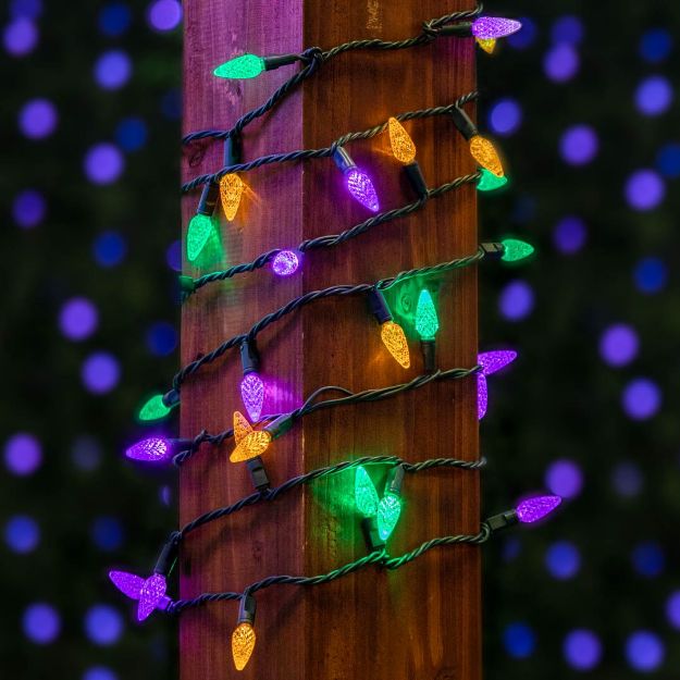 Commercial C6 LED 70 Light Purple Yellow and Green Strawberry Mini ...