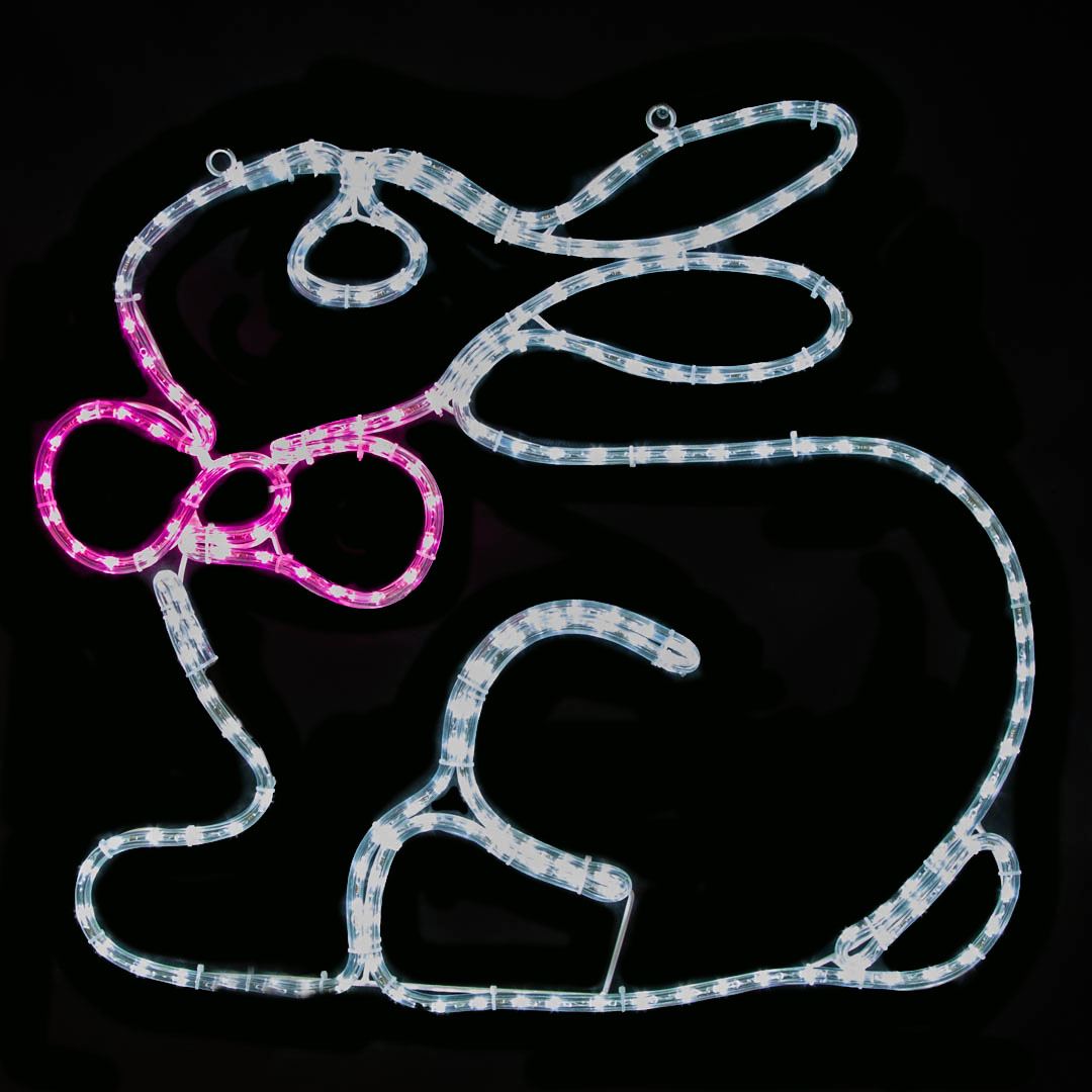 24" Easter Bunny LED Rope Light Motif - Novelty Lights IncNovelty ...