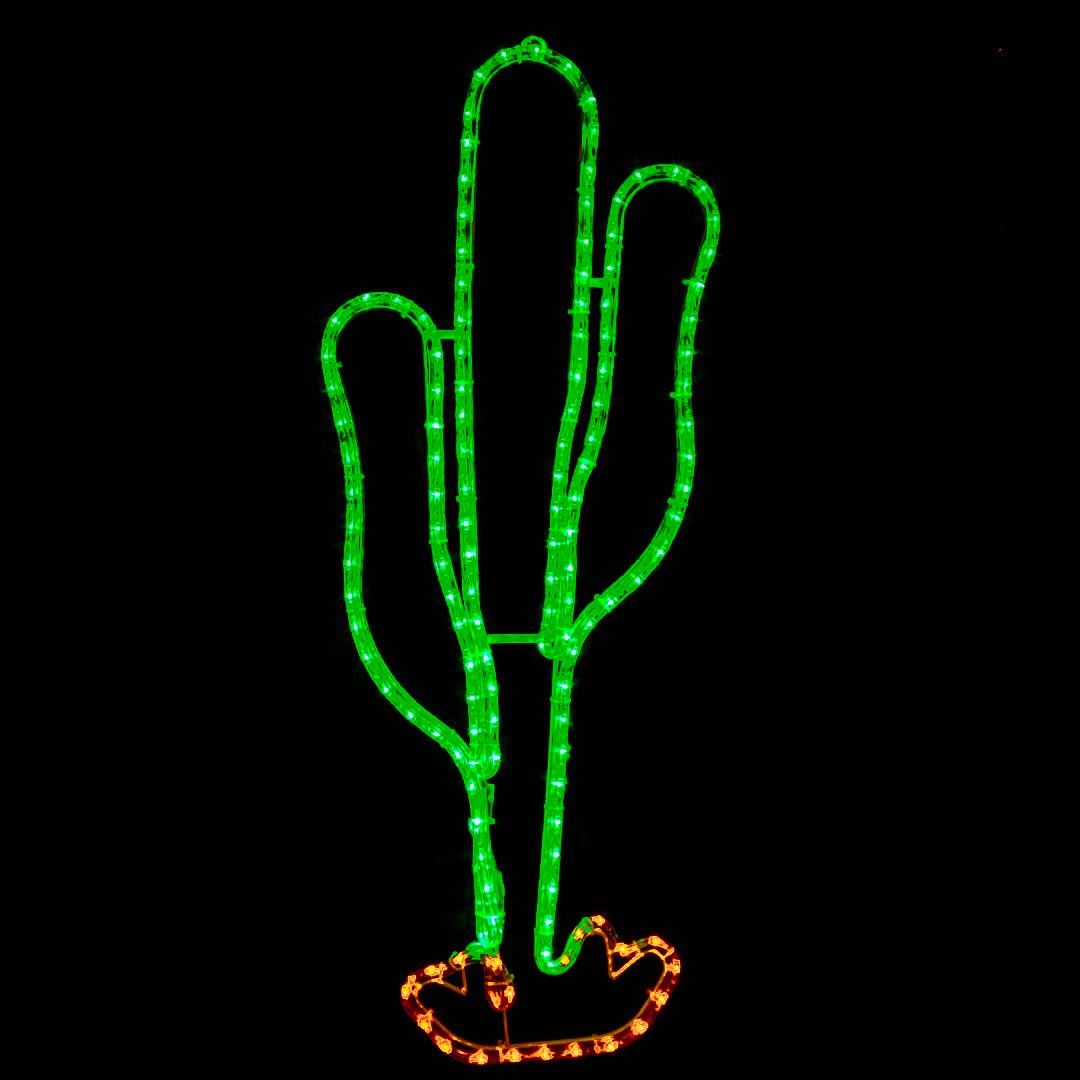 29" Desert Cactus LED Rope Light Motif - Novelty Lights IncNovelty ...