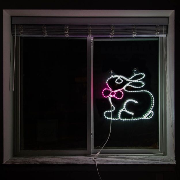 24" Easter Bunny LED Rope Light Motif - Novelty Lights IncNovelty ...