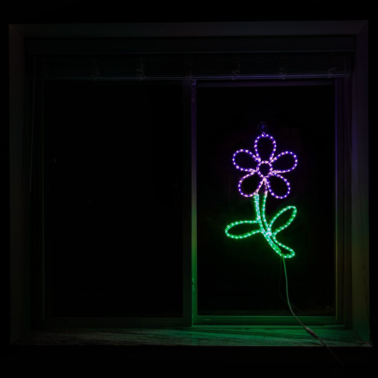 29" Spring Purple Flower LED Rope Light Motif - Novelty Lights ...