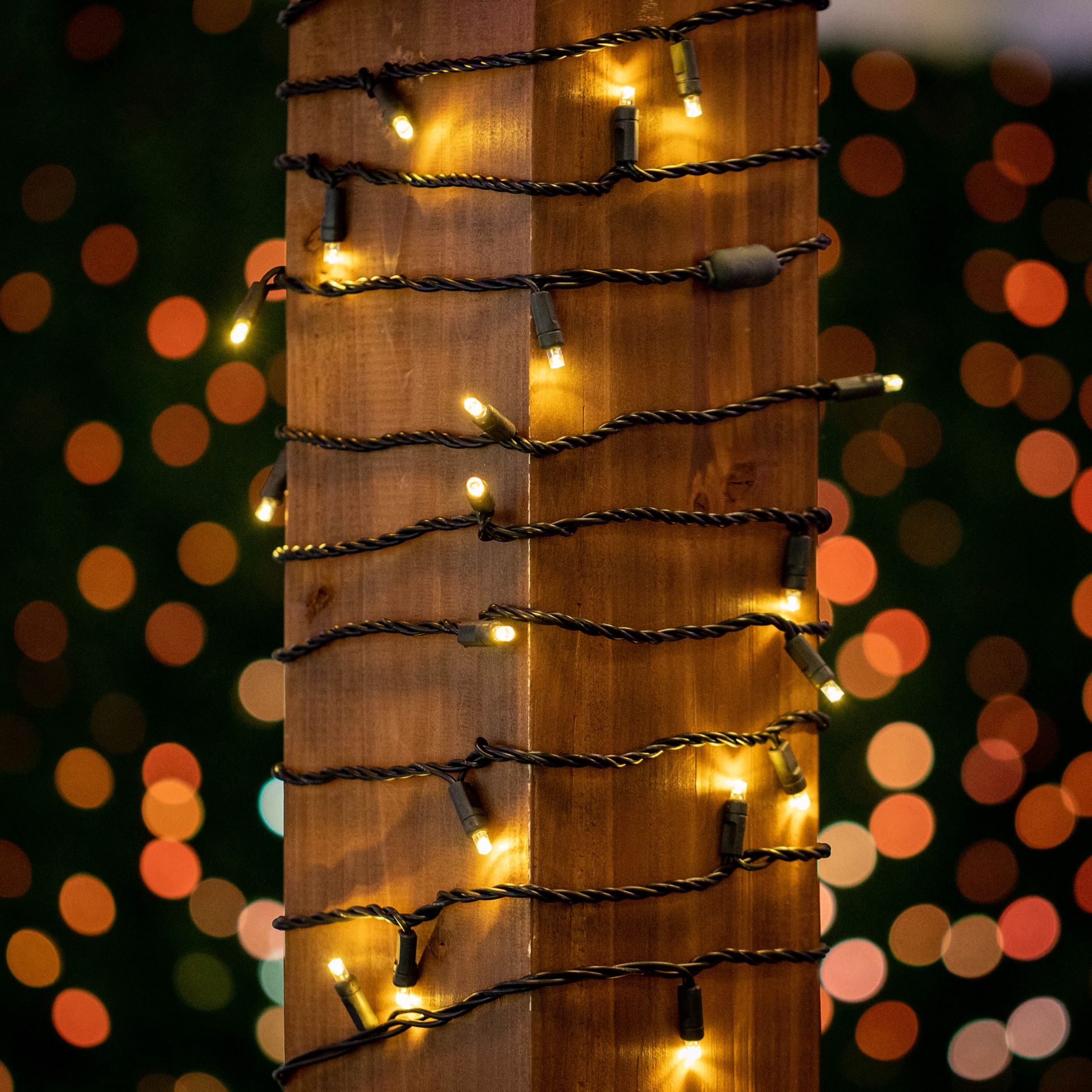 Wide Angle Pure White 50 Bulb LED Christmas Lights SetsNovelty Lights ...