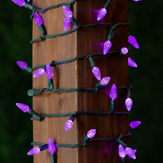 Commercial C6 LED 70 Light Purple Strawberry Mini LightsNovelty Lights ...