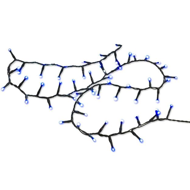 LED Twinkling Rice Light Set - 1000 Blue Lights On Green WireNovelty ...