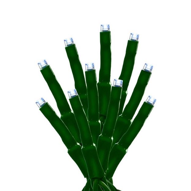 LED Rice Light Set - 300 Pure White Lights On Green WireNovelty Lights ...