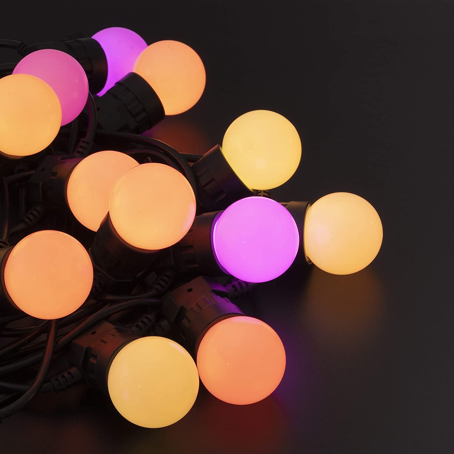 Twinkly Pro RGB G45 Festoon LED On Black WireNovelty Lights | LED ...