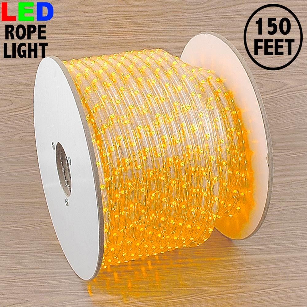 150' LED Yellow Rope Light Spool 1/2 Inch, 120 VoltNovelty Lights | LED ...