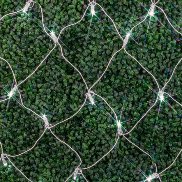 Pure White LED Net Lights 4' X 6' White Wire- Novelty Lights IncNovelty ...