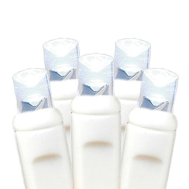 10 Light Pure White LED Christmas Light Set Non-Connectable - Novelty ...
