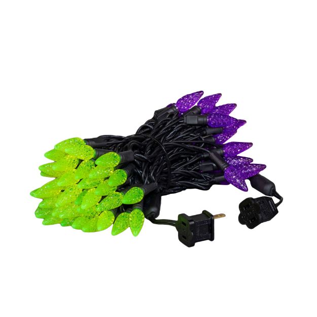 True Twinkle Commercial C6 LED 70 Light Purple and Lime Strawberry Mini ...