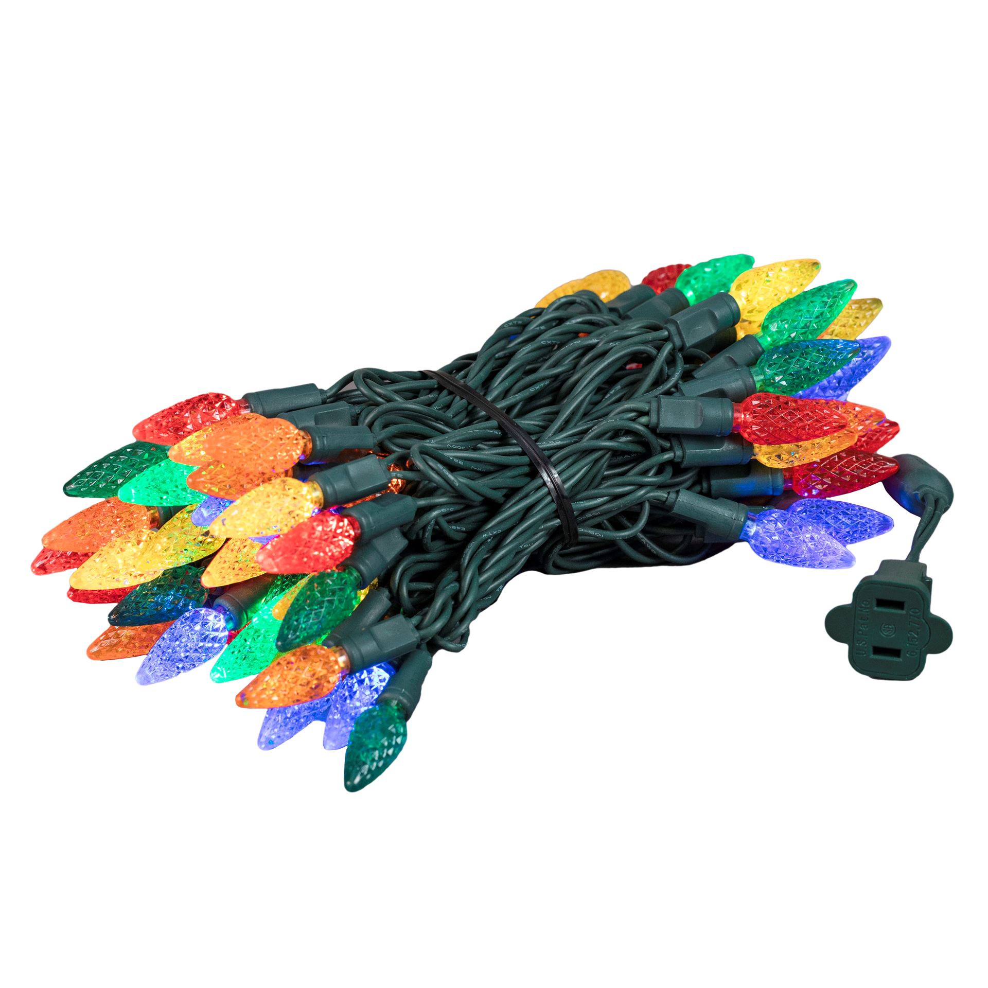 True Twinkle Commercial C6 LED 70 Light Multi Color Strawberry Mini ...