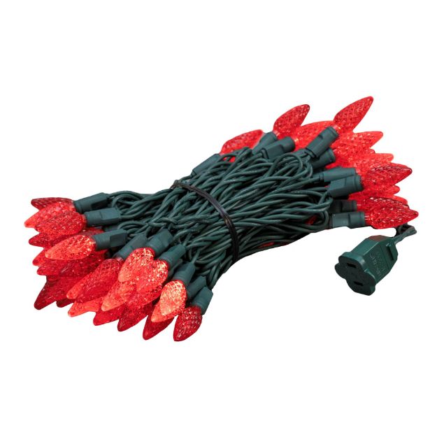True Twinkle Commercial C6 LED 70 Light Red Strawberry Mini ...