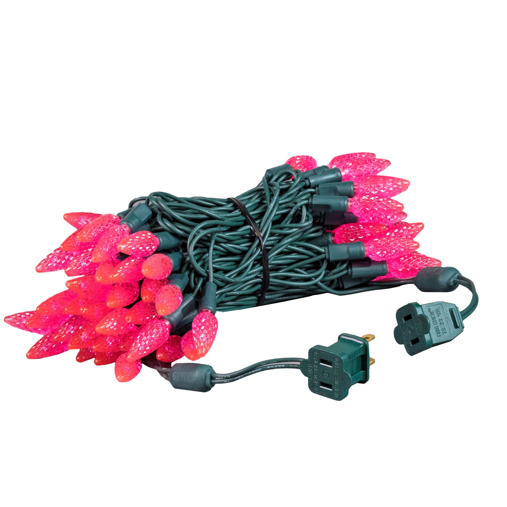 True Twinkle Commercial C6 LED 70 Light Pink Strawberry Mini ...