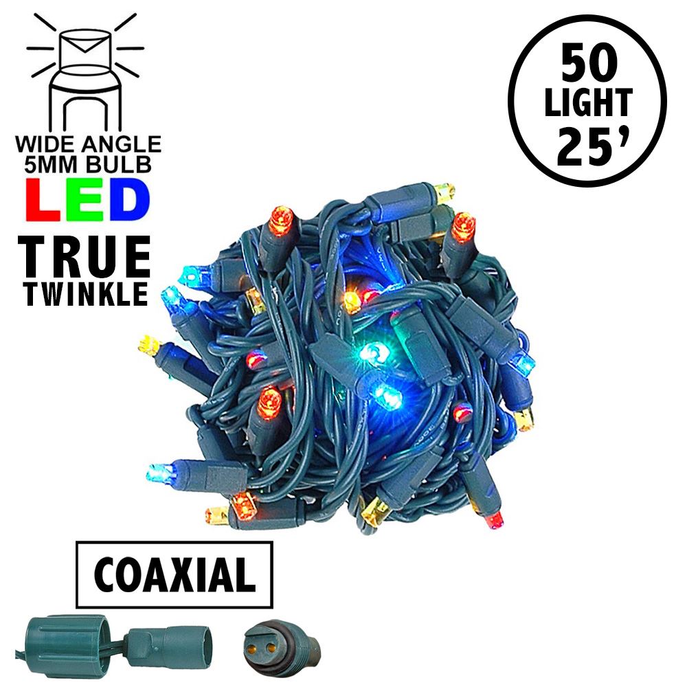 *New* True Twinkle Coaxial Multi Color LED Christmas Lights - Novelty ...
