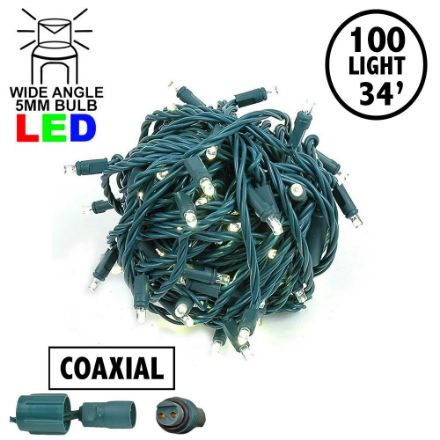 Coaxial Warm White LED Christmas Lights - Novelty LightsNovelty Lights ...