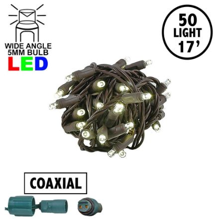6" Spacing Coaxial Warm White LED Christmas Lights - Novelty ...