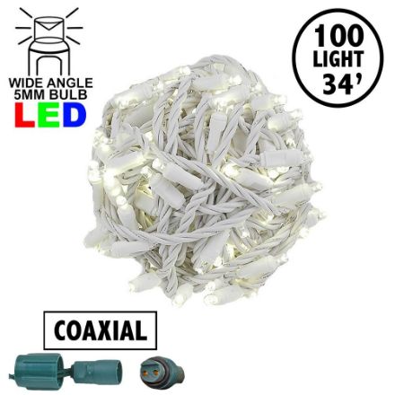LED Christmas Lights on White Wire - Novelty Lights IncNovelty Lights ...