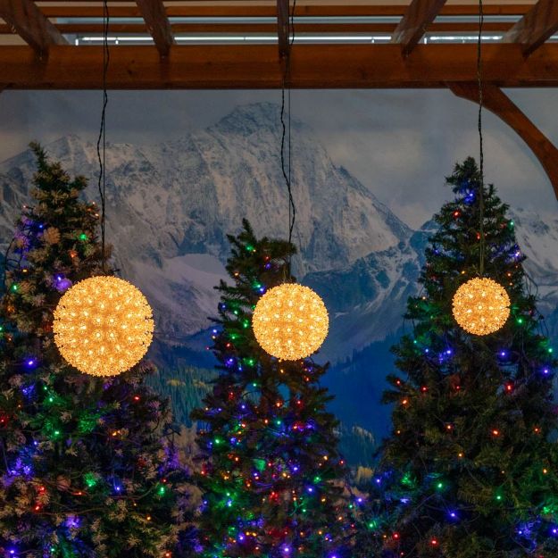 Clear 6" Starlight Sphere 50 Light Mini Christmas Light BallNovelty ...