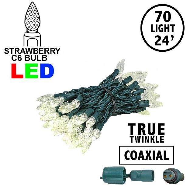 *NEW* TrueTwinkle® Commercial Coaxial C6 LED 70 Light Warm White ...