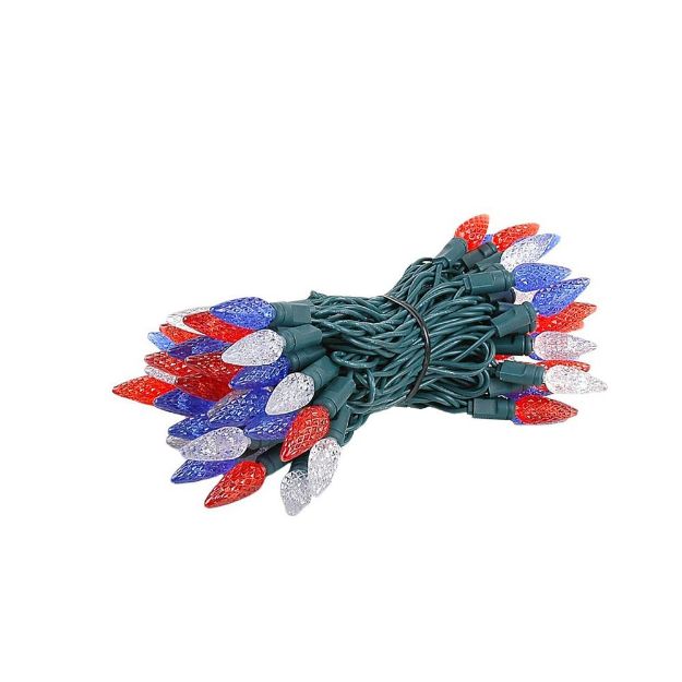 Christmas Lights | Novelty LightsCommercial Coaxial C6 LED 70 Light Red ...