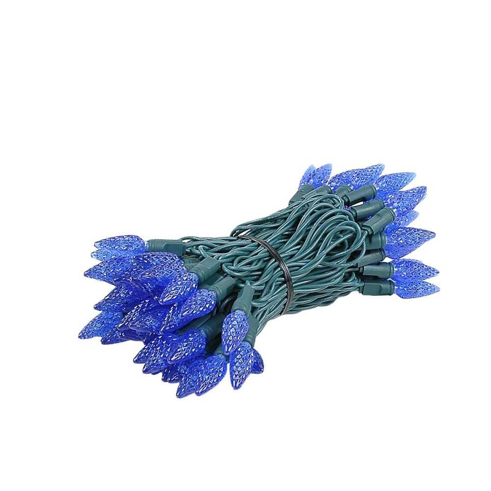 Commercial Coaxial C6 LED 70 Light Blue Strawberry Mini LightsNovelty ...