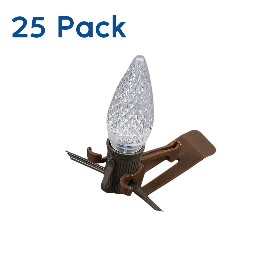 25 Pack of All-In-One Clips for C9 and C7 BulbsNovelty Lights | LED ...