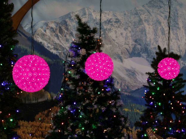50 LED Pink Starlight Sphere - Novelty Lights IncNovelty Lights | LED ...