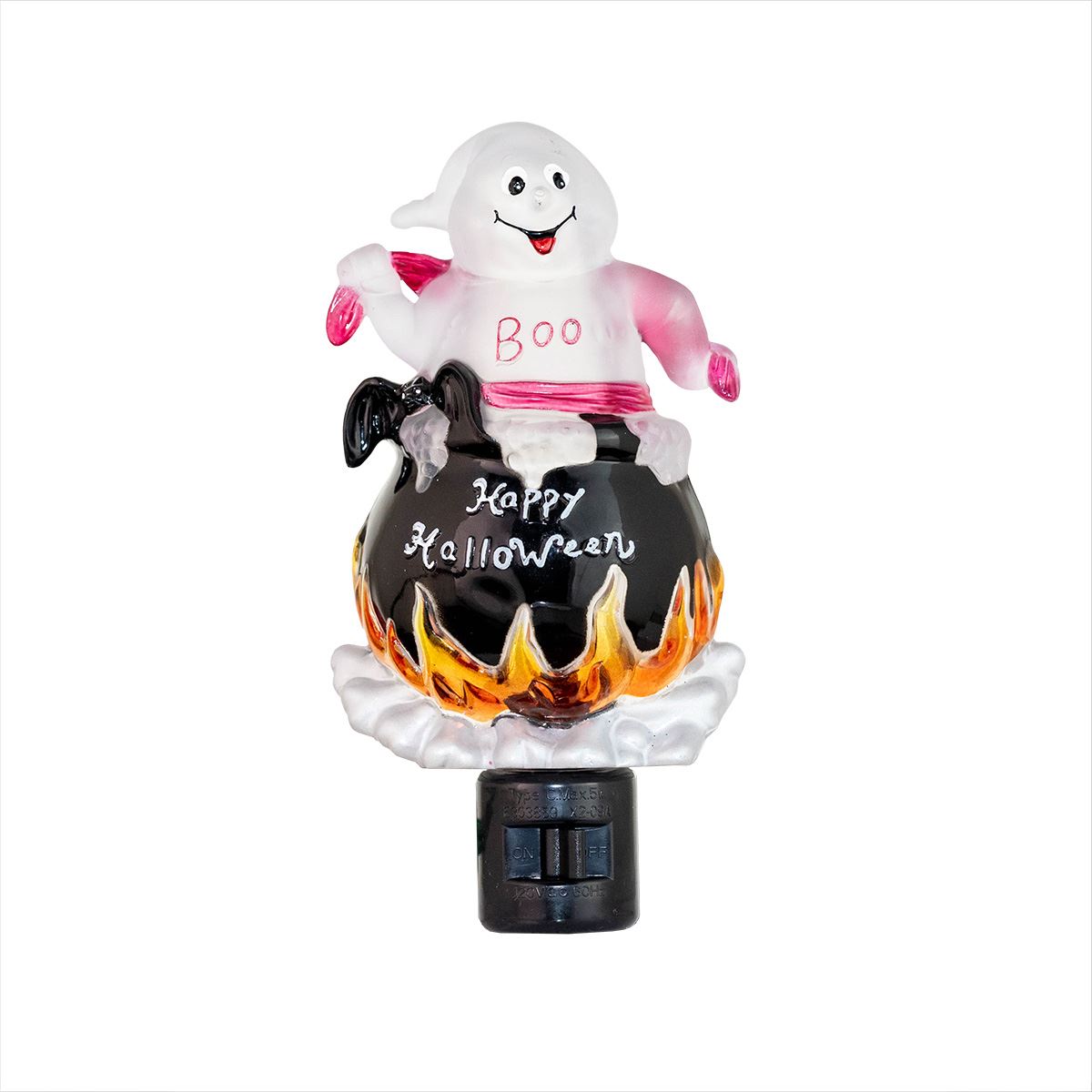 Halloween Night Light - Ghost in Cauldron - Novelty Lights IncNovelty ...
