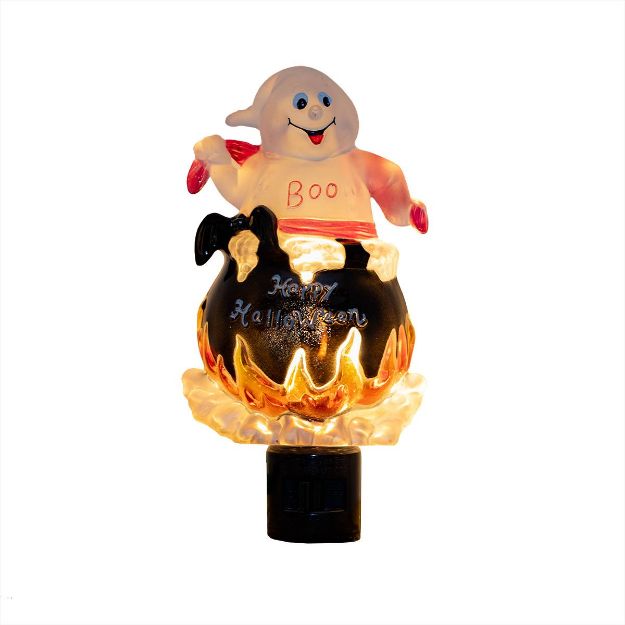 Halloween Night Light - Ghost in Cauldron - Novelty Lights IncNovelty ...