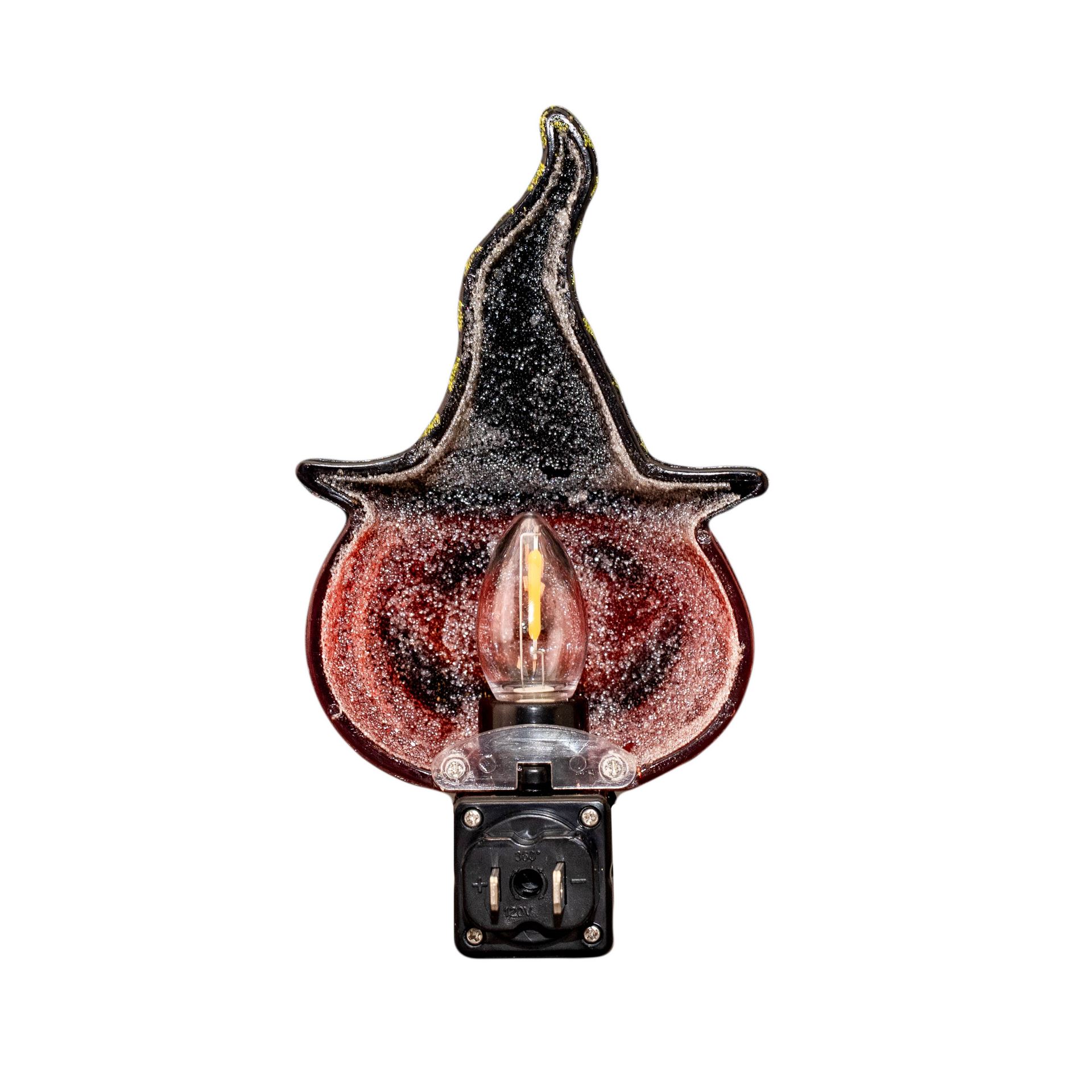 Halloween Night Light - Pumpkin In Witch Hat - Novelty Lights ...