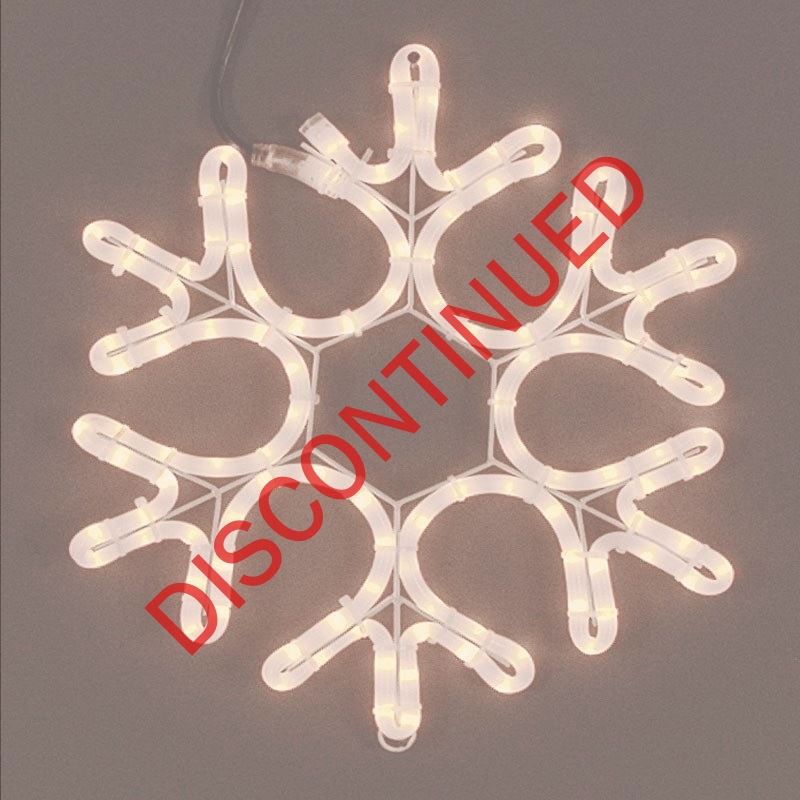 15" Rope Light Snowflake-Frosted WhiteNovelty Lights | LED Christmas ...